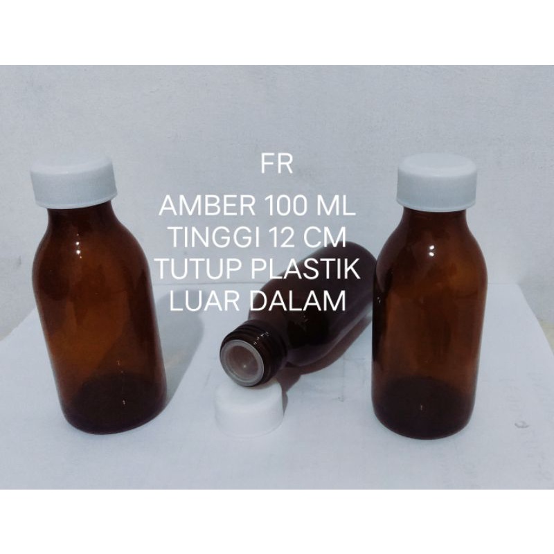 Jual botol kaca coklat 100ml botol kaca amber 100ml | Shopee Indonesia