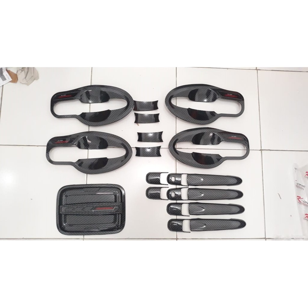 Jual Paket outer handle + tank cover all new avanza carbon | Shopee Indonesia