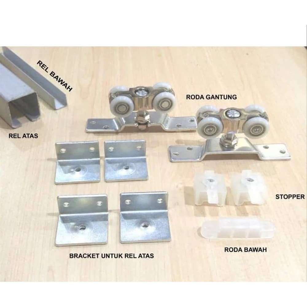 Jual Rel Pintu Geser BESI / Rel Pintu Sliding / Rel Sliding J4 200cm ...