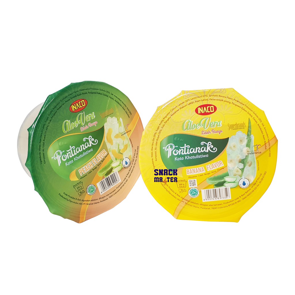 Jual Inaco Nata de Coco Aloe Verra - Netto 200 gr | Shopee Indonesia