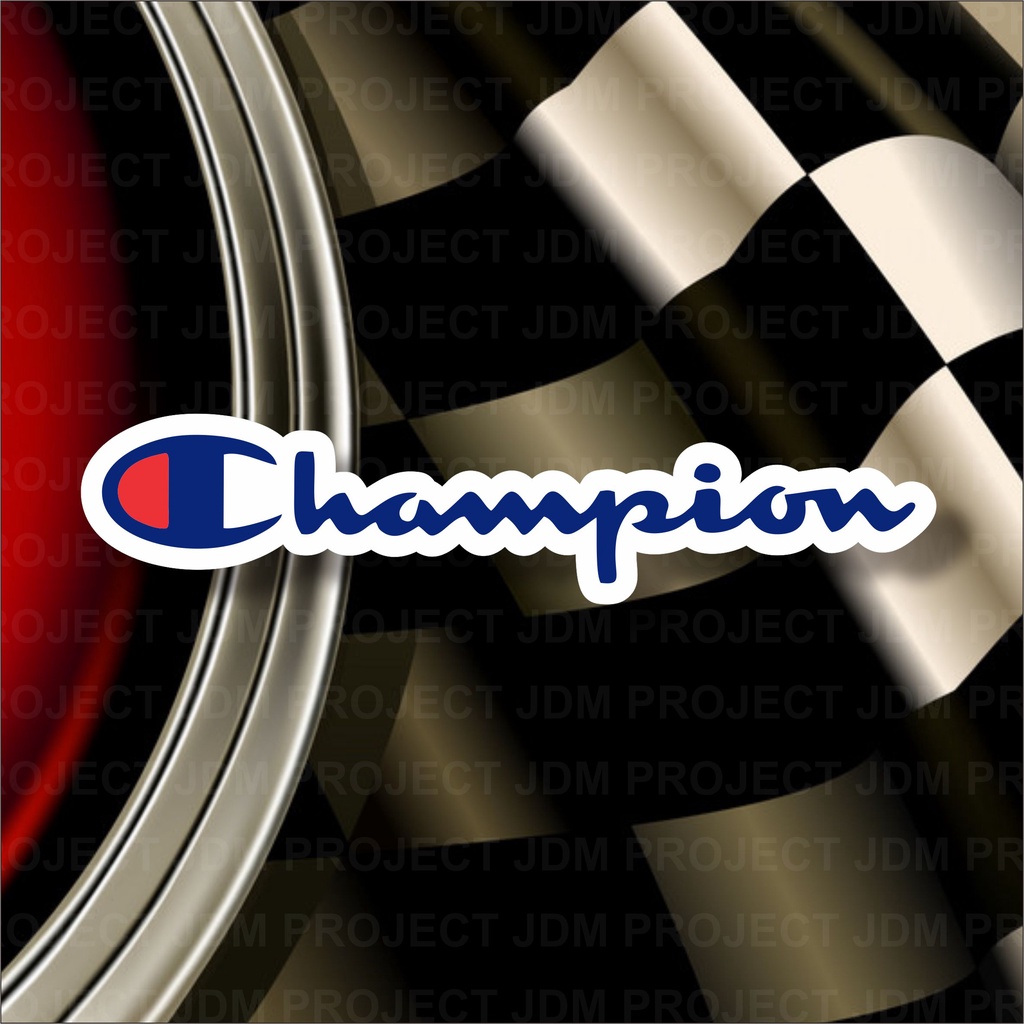 Jual sticker printing CHAMPION JDM | Shopee Indonesia