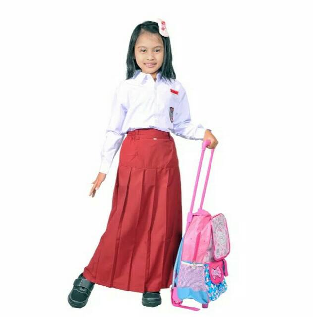 Jual rok panjang sd premium - rok seragam sd panjang - rok panjang sd ...