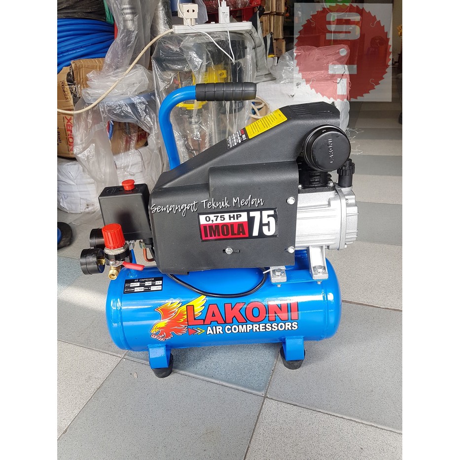 Jual COMPRESSOR KOMPRESOR UDARA ANGIN LISTRIK 0,75 HP LAKONI IMOLA 75 ...