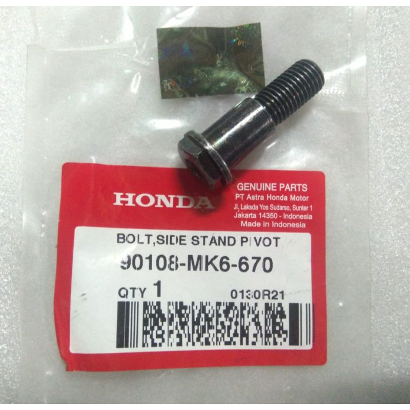 Jual Bolt Side Stand Pivot Baut Standar Beat Vario 110 Genio ADV PCX ...