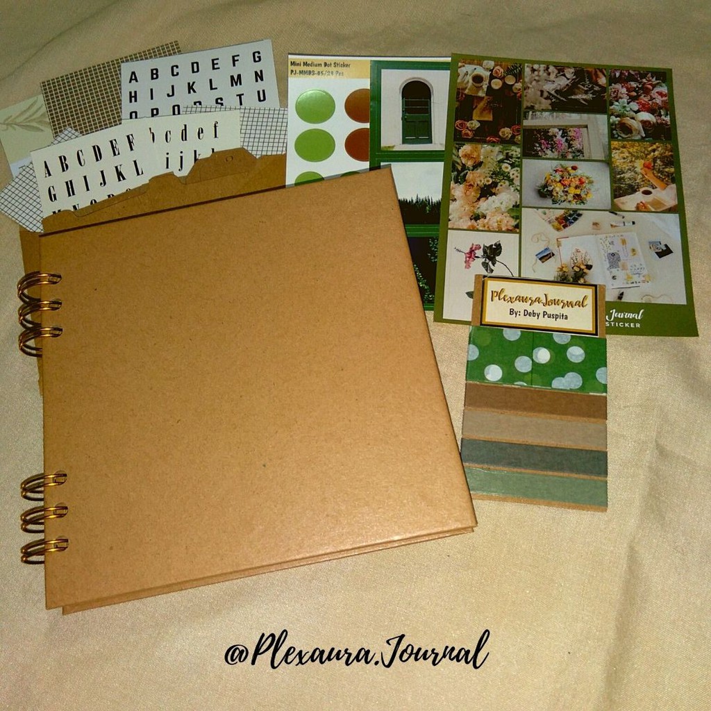 Jual Paket album scrapbook variasi "green" gift box bogor Plexaura ...
