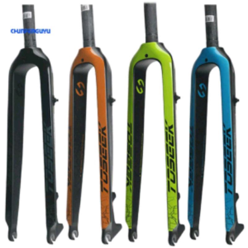 Jual fork rigid carbon Toseek 26 in 27.5 inch 29er 700c Sepeda Mtb bisa ...