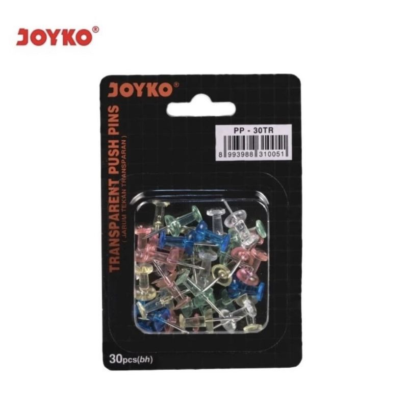 Jual Push Pin Joyko PP - 30TR / Jarum Tekan / Paku Pin Joyko PP-30TR ...