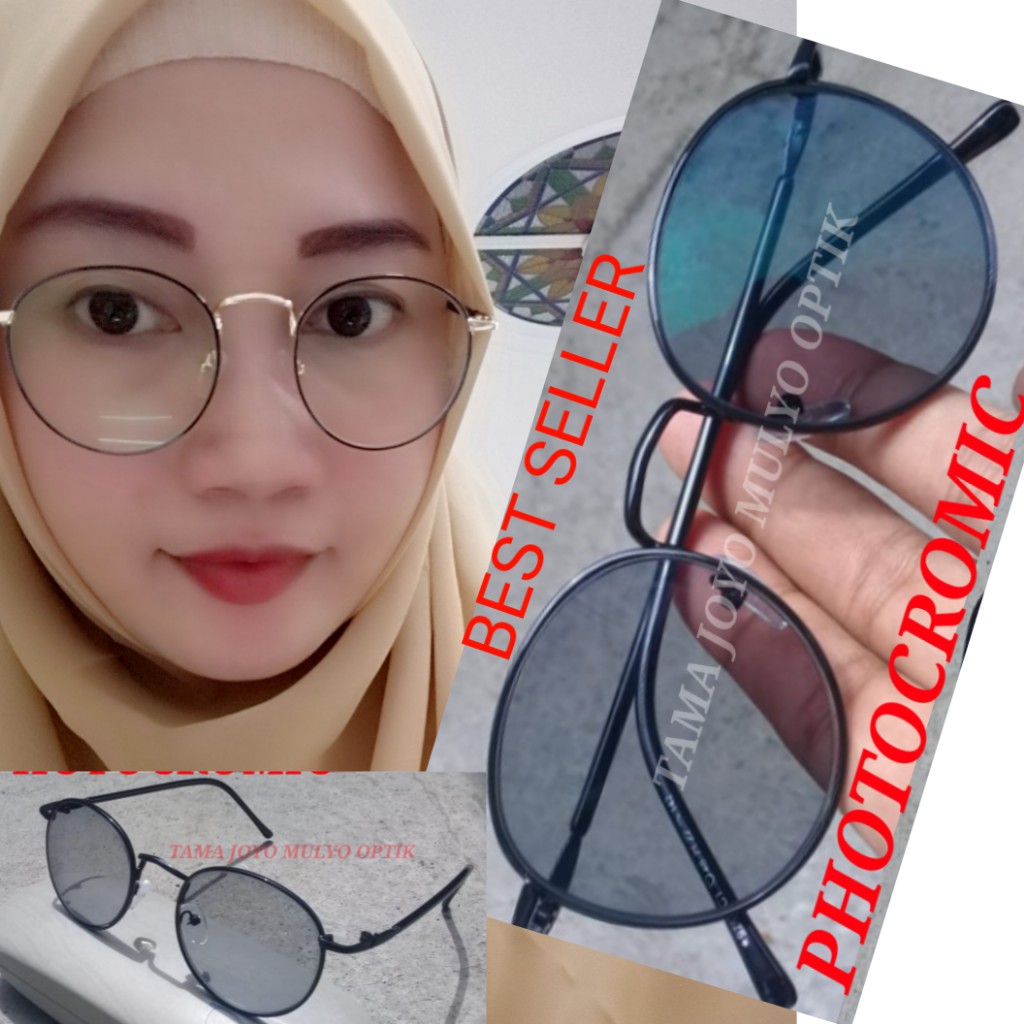Jual Kacamata Minus Photocromic Pria/Wanita Anti Radiasi Bluecromic ONE ...