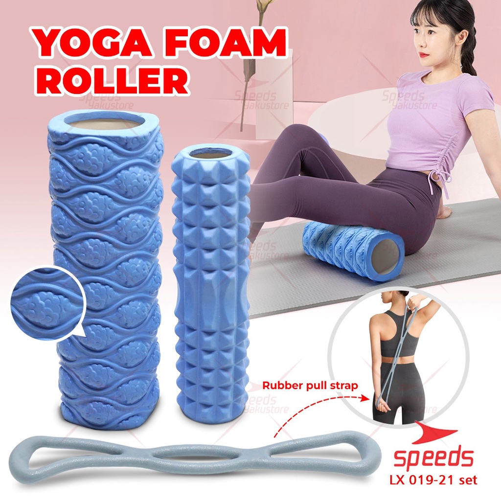 Jual SPEEDS Yoga Foam Roller Gym Fitness Yoga Roler Massage Stretch ...