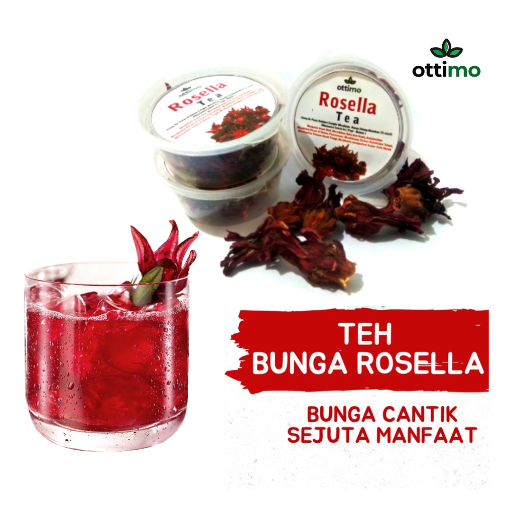 Jual teh rosella / teh bunga rosella / teh rosella merah / teh rosella ...