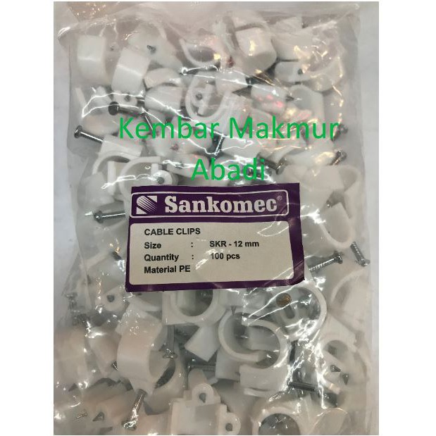Jual Klem Kabel 12mm Putih - Kabel Klem 12mm - Paku Klem Beton 12mm ...