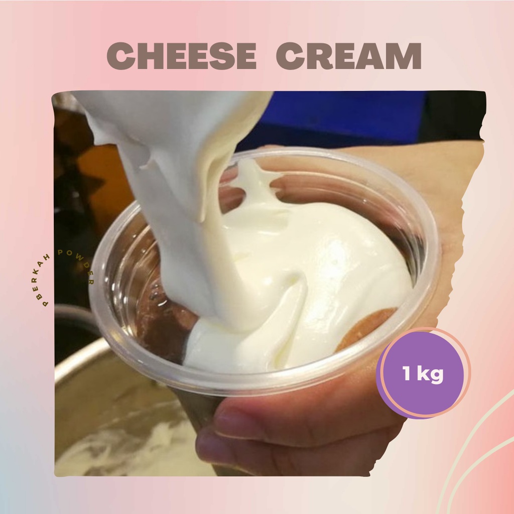 Jual Cheese Cream 1Kg Premium Topping Tea Foam Minuman Boba Kekinian ...