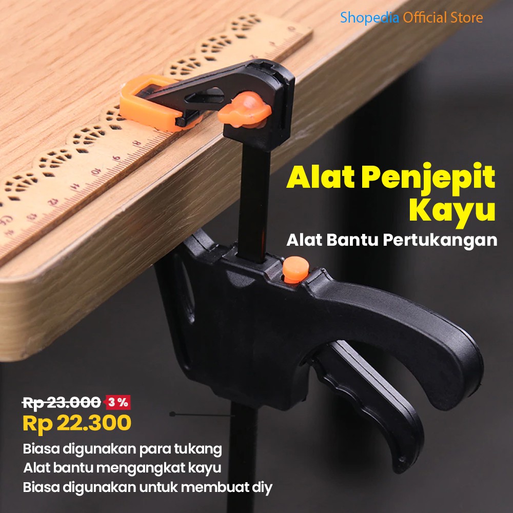 Jual Penjepit Kayu Mini 6 Inch Speed Squeeze Ratcheting Clamp | Shopee ...