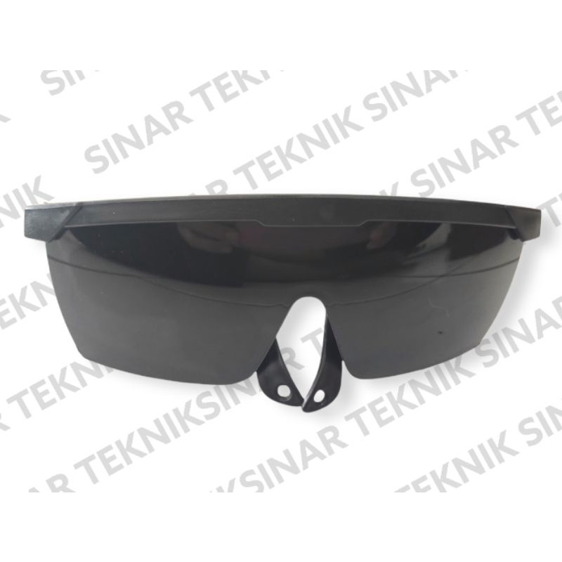 Jual Kacamata las Hitam/Kaca mata Motor Hitam kotak | Shopee Indonesia