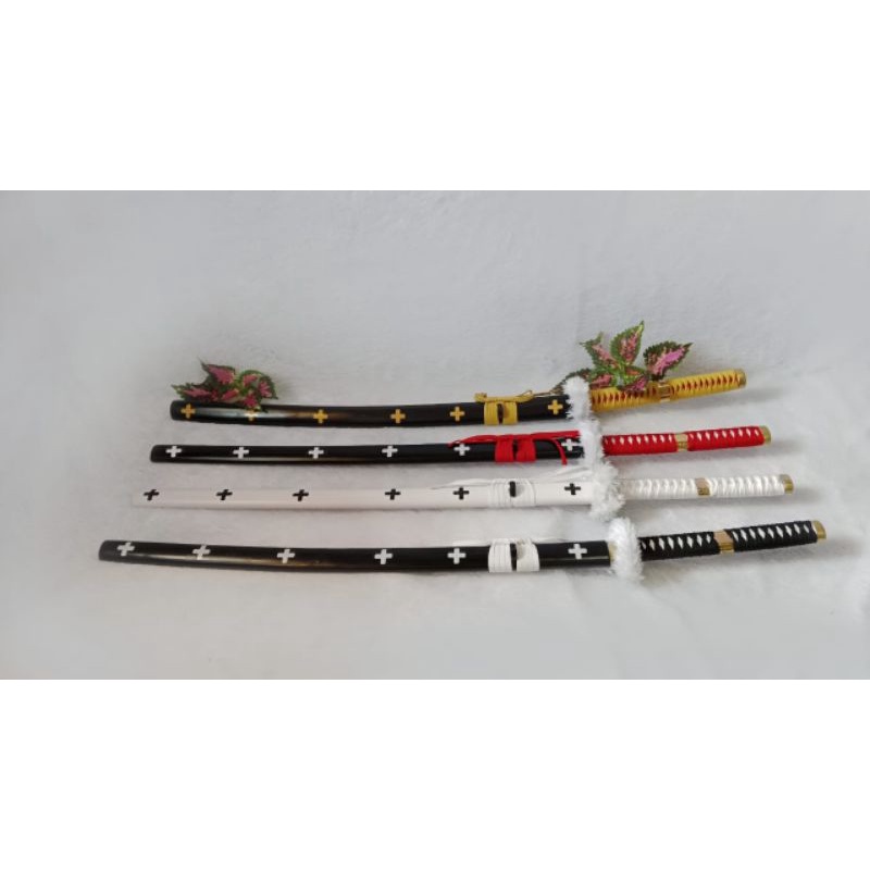 Jual One Piece Trafalgar Law White Sword Cosplay Wooden Weapons ...
