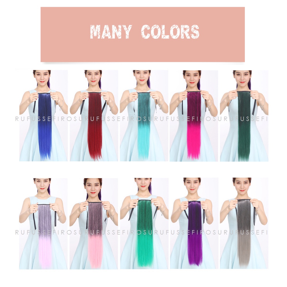 Jual RSW HAIR CLIP RAMBUT PALSU WANITA PONI PONY TAIL PONITAIL KOREA ...