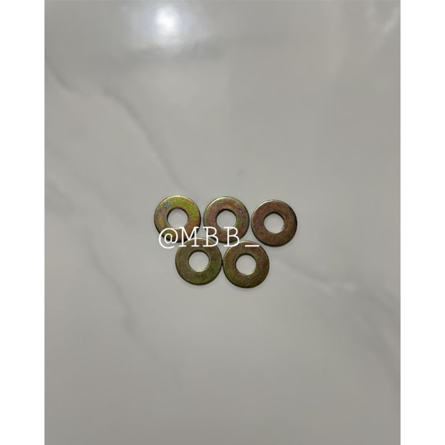 Jual Ring Plat Kuning M8(8x20x1) Per 20pcs | Shopee Indonesia