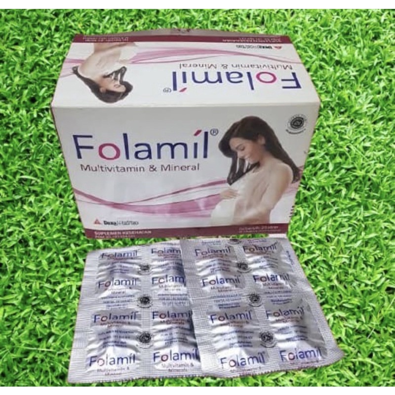 Jual Folamil strip 4 tablet ( supplement lengkap ibu hamil ) | Shopee ...