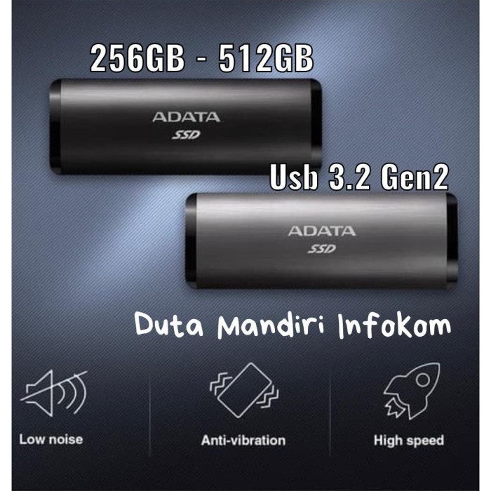 Jual Adata SE760 Ultra Fast 256GB External SSD USB 3.2 Gen 2 USB Type-C ...