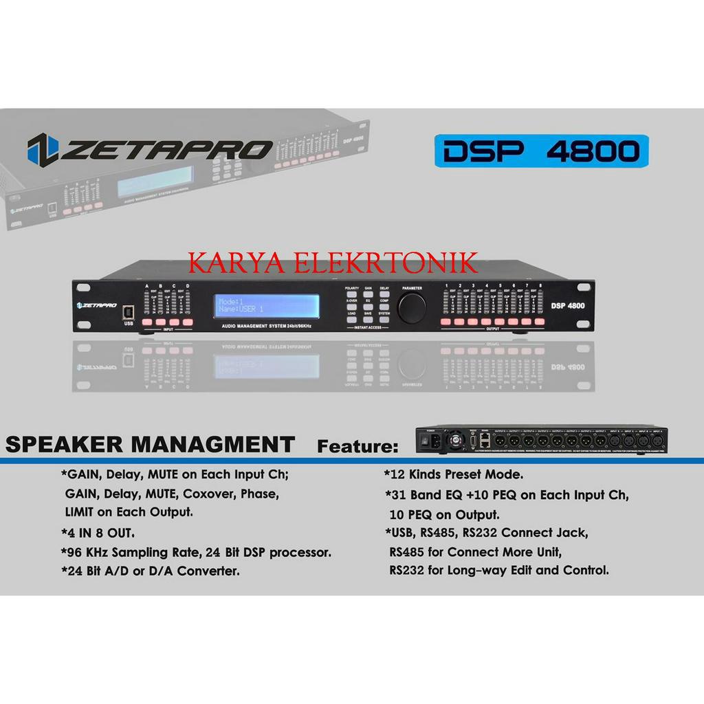 Jual MANAGEMENT ZETAPRO DSP 4800 ZETAPRO DSP4800 DSP-4800 ORIGINAL | Shopee Indonesia