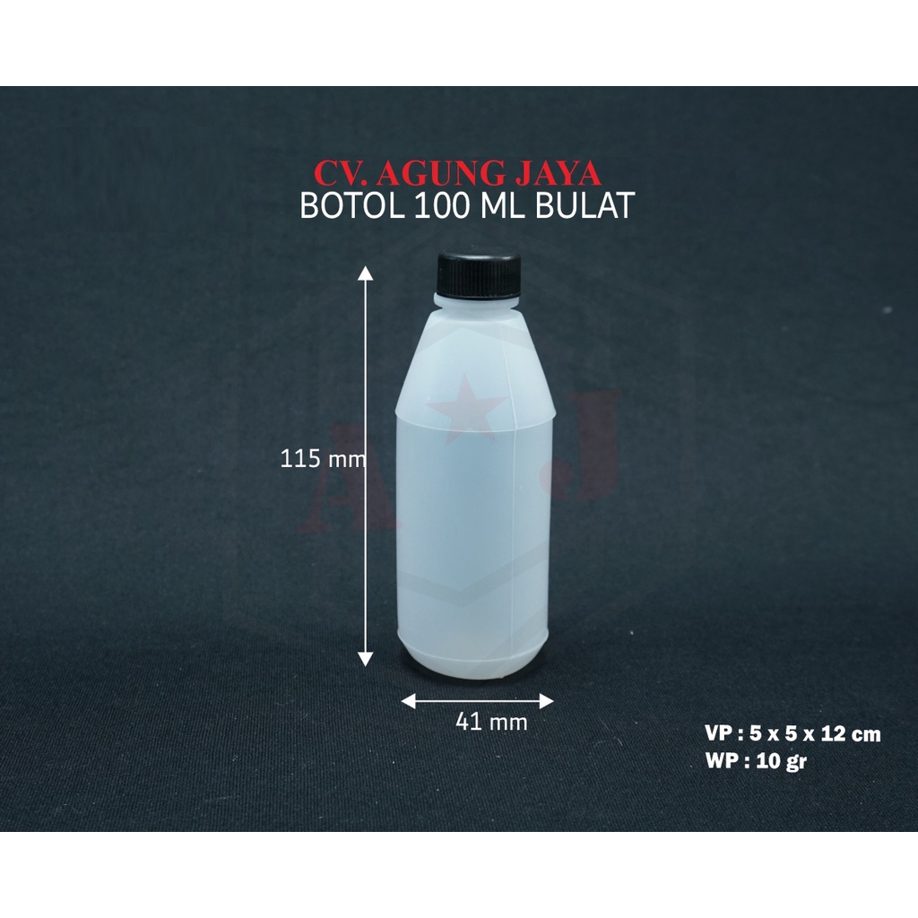 Jual Botol 100 Ml Hdpe Putih/Botol Essent/ Botol Alkohol 70%/ Botol ...