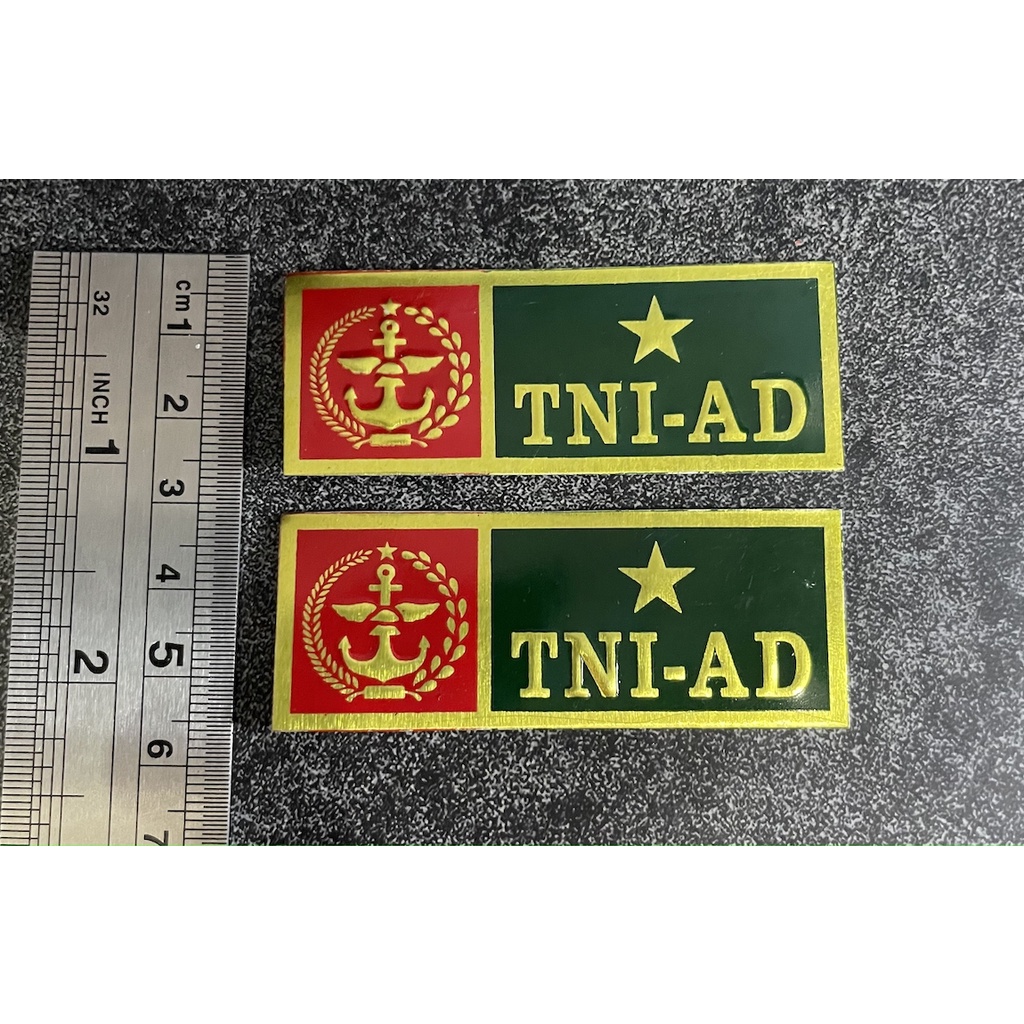 Jual Sticker Plat AD - Stiker Plat TNI AD - Stiker tni ad | Shopee ...