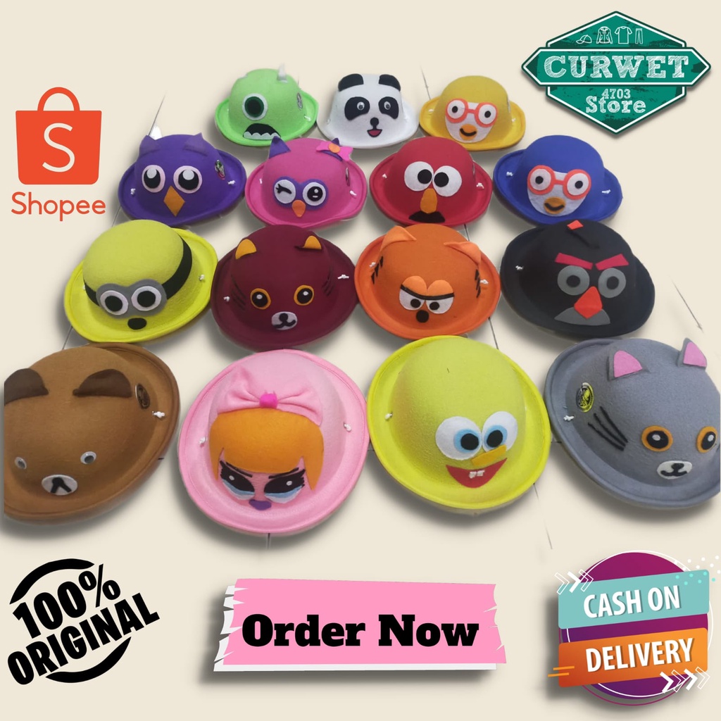 Jual Caplin Bowler Karater Animasi Kartun | Shopee Indonesia