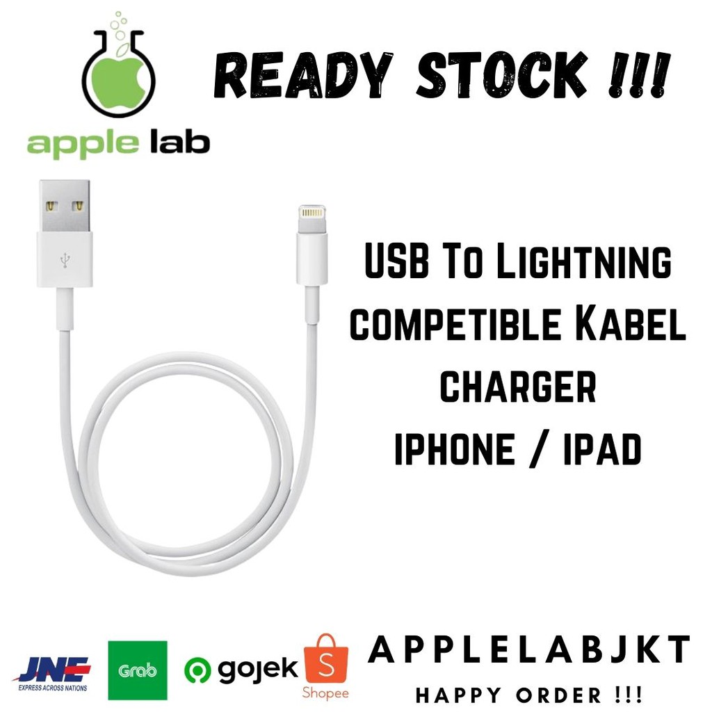Jual split payment Kabel Charger Orignal iPhone iPad USB to Lightning ...