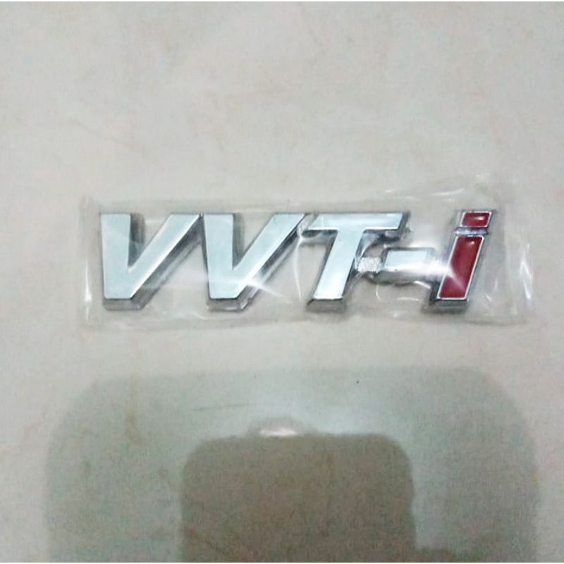 Jual emblem tulisan logo vvti kecil / emblem vvti besar untuk toyota ...