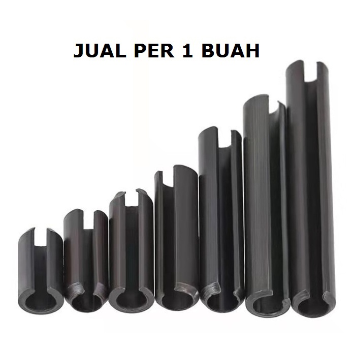 Jual Roll Pin 6 mm x 40 mm C Pin Belah Baja Hitam Dowel Pins Sellock ...