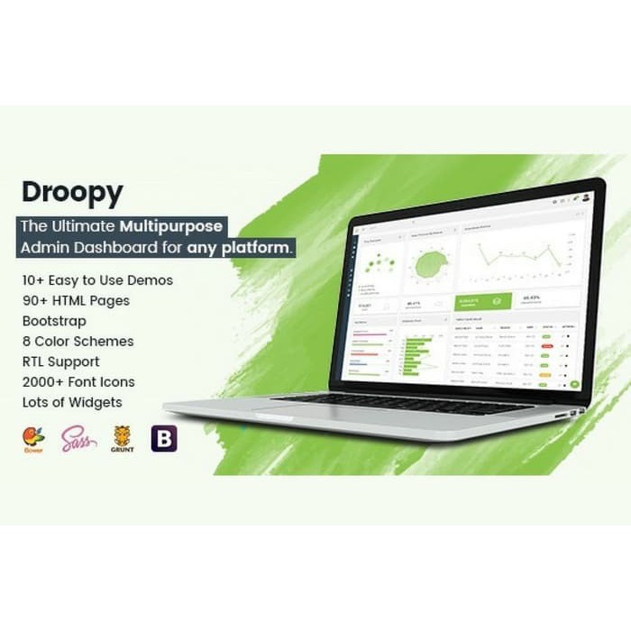 Jual Droopy Multipurpose Bootstrap Admin Dashboard Web Shopee Indonesia