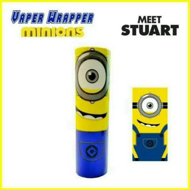 Jual baterai warp 18650 / pelapis baterai 18650 karakter MINION ...