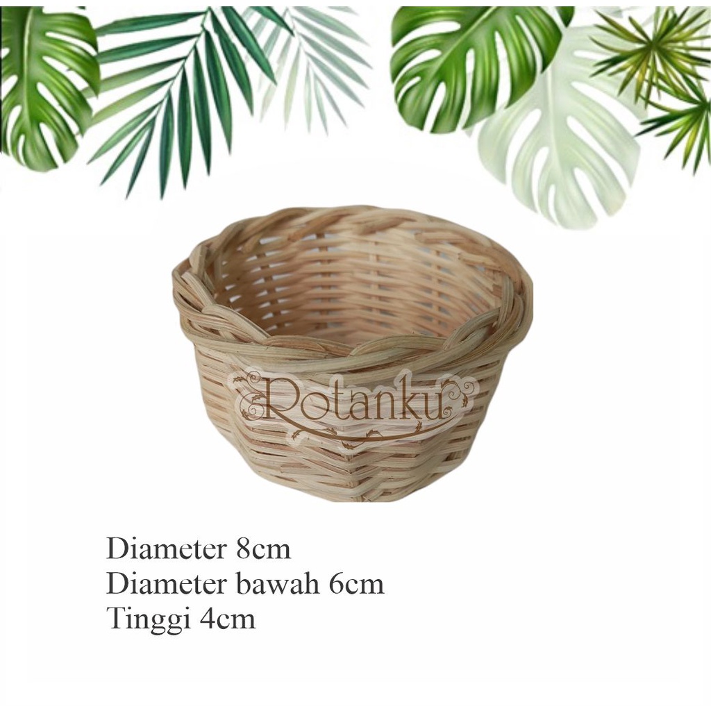 Jual Keranjang Rotan Bulat 8cm | Shopee Indonesia