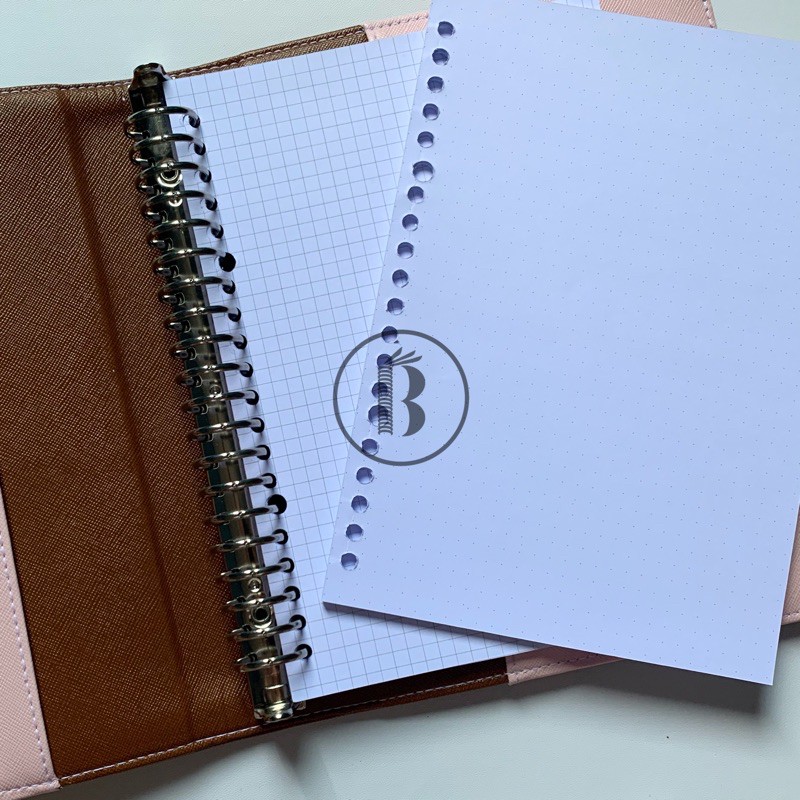 Jual Bindermu Loose Leaf Grid, Dotted and Plain Tebal 100gsm isi Binder ...