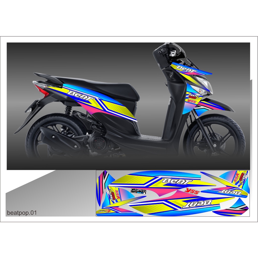 Jual STRIPING HONDA BEAT POP VARIASI RACING SANGAT COCOK BUAT MOROT ...