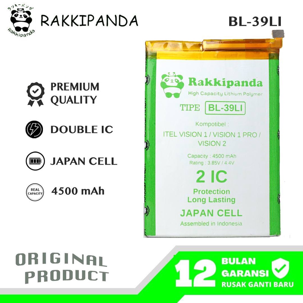 Jual RakkiPanda - BL-39LI Itel Vision 1 / Vision 1 Pro / Vision 2 Batre Batrai Baterai | Shopee ...