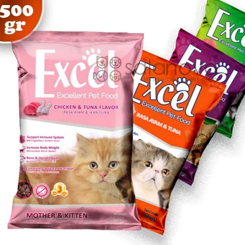 Jual Excel Mother & Kitten 5kg Makanan Kucing Cat food Dry | Shopee ...
