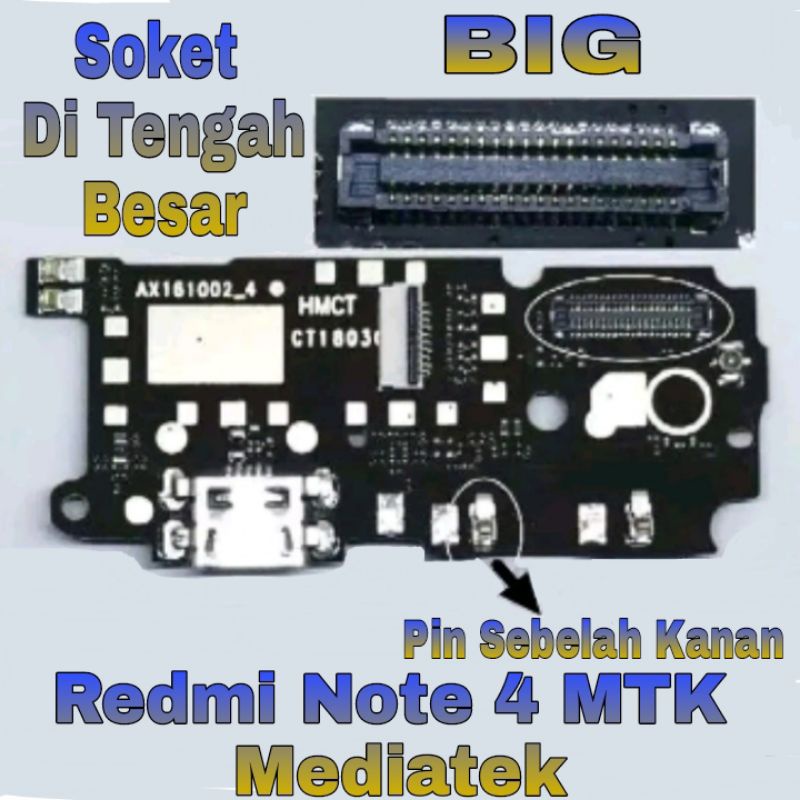 Jual Papan Charger Redmi Note 4 - 4x Con BIG Conektor Xiaomi + Con Tc ...