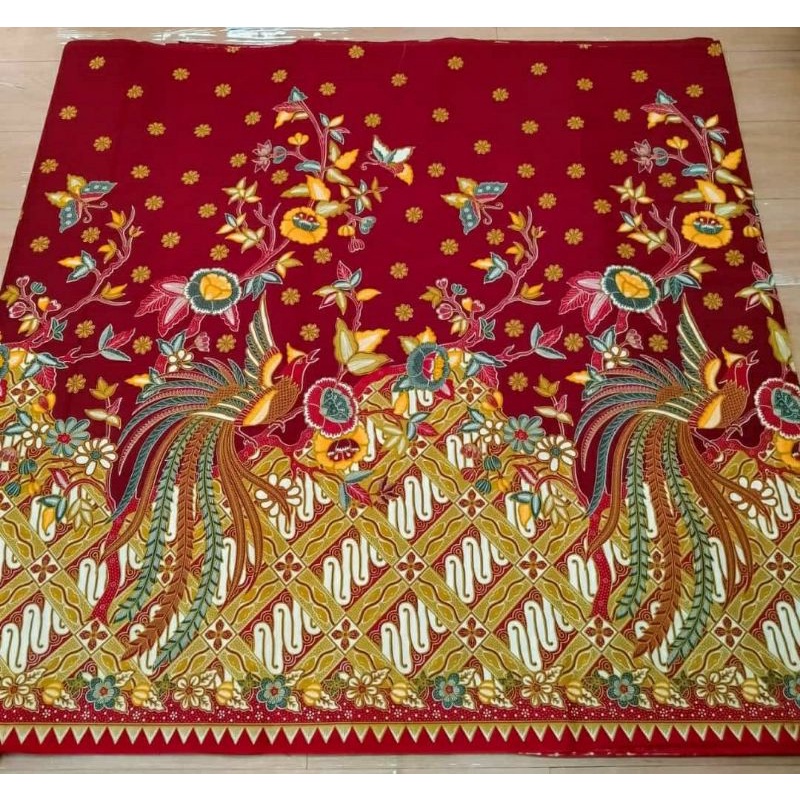 Jual kain batik modern warna merah | Shopee Indonesia