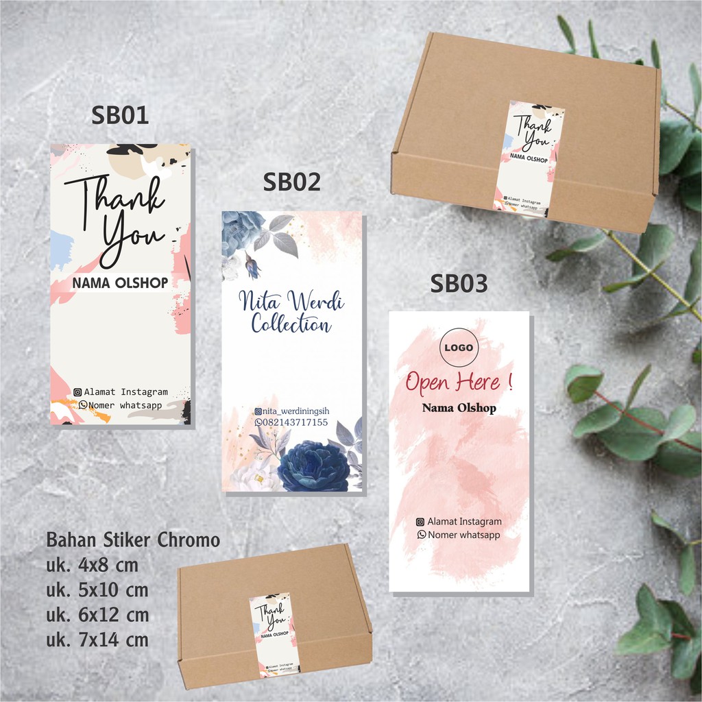 Jual sticker segel box / seal box / label packaging | Shopee Indonesia