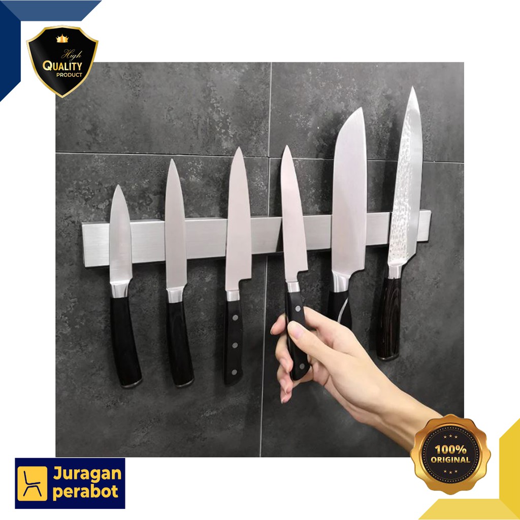 Jual RAK MAGNET Dapur Rak Pisau Magnet Tempel Serbaguna HK40 Magnetic ...