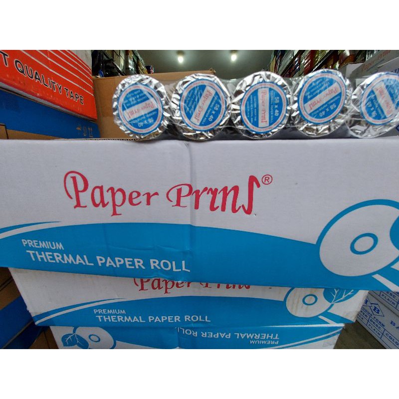 Jual Kertas Thermal Paper Roll Ukuran 58 x 40/ 57x40 printech | Shopee ...