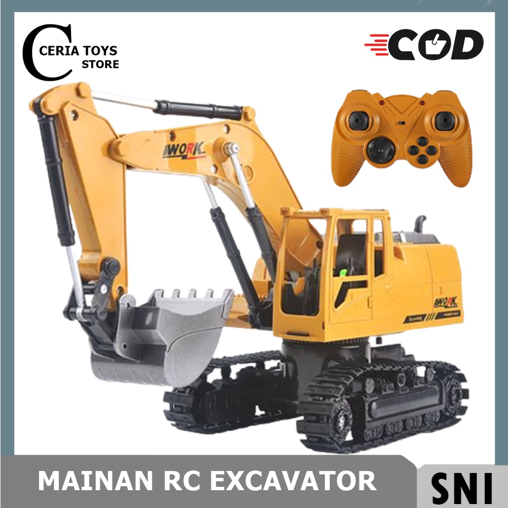Jual MAINAN REMOTE CONTROL EXCAVATOR TRUK ESKAPATOR BEKO 360 DERAJAT ...