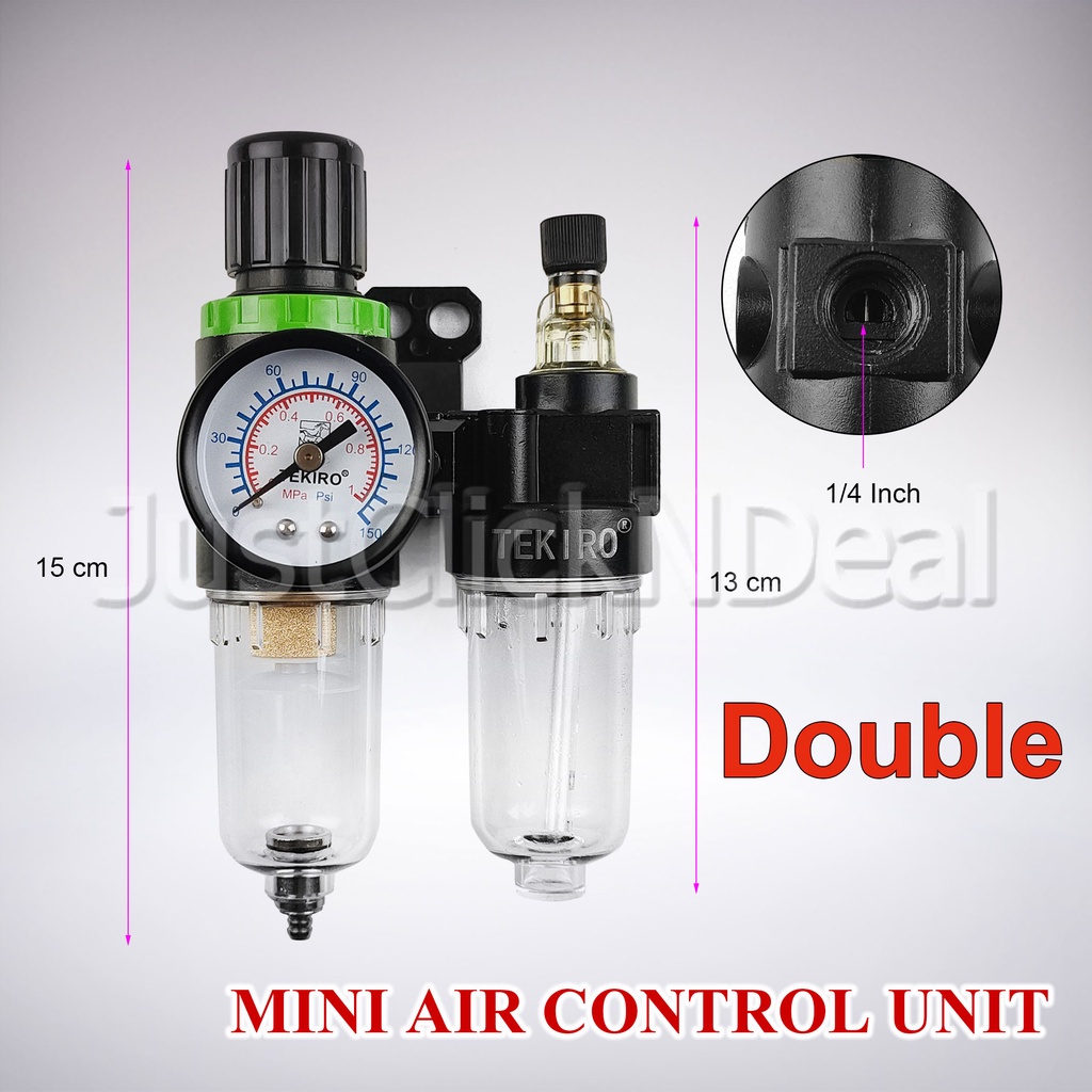 Jual Tekiro Mini Air Control Unit Single Double 1/4 Inch Filter ...
