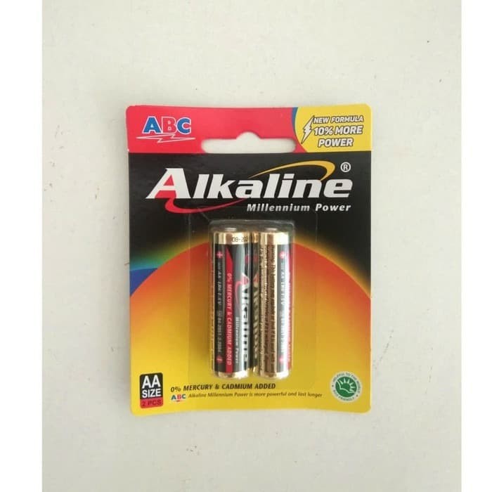 Jual BATERAI ALKALINE AA / A2 (isi 2) batrai batre abc | Shopee Indonesia
