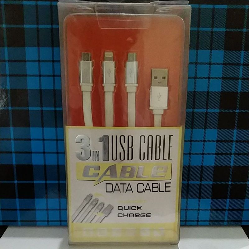 Jual Kabel Data USB 3in1 MOXOM 2A | Shopee Indonesia