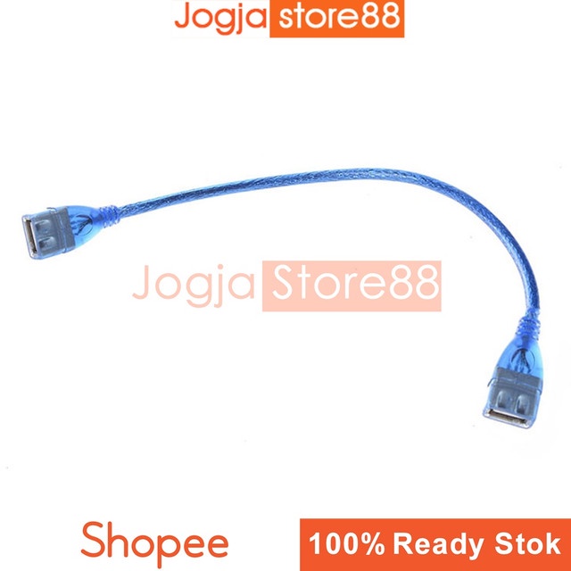 Jual Kabel USB Extension Female to Female Adapter Dengan 30cm - Blue ...
