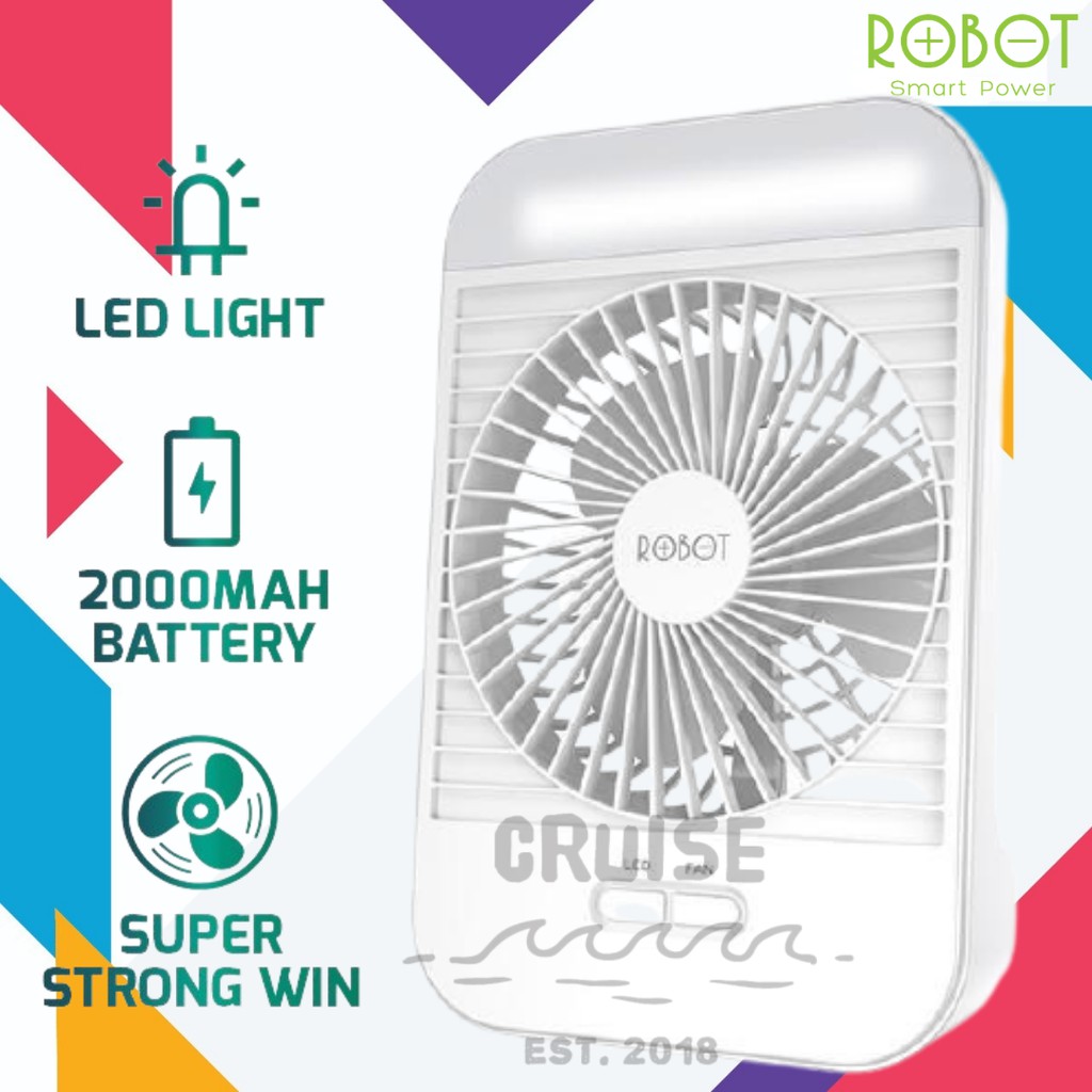 Jual KIPAS ANGIN MINI ROBOT RT-BF14 KAPASITAS BATRE 2000mAh BARU DAN ...