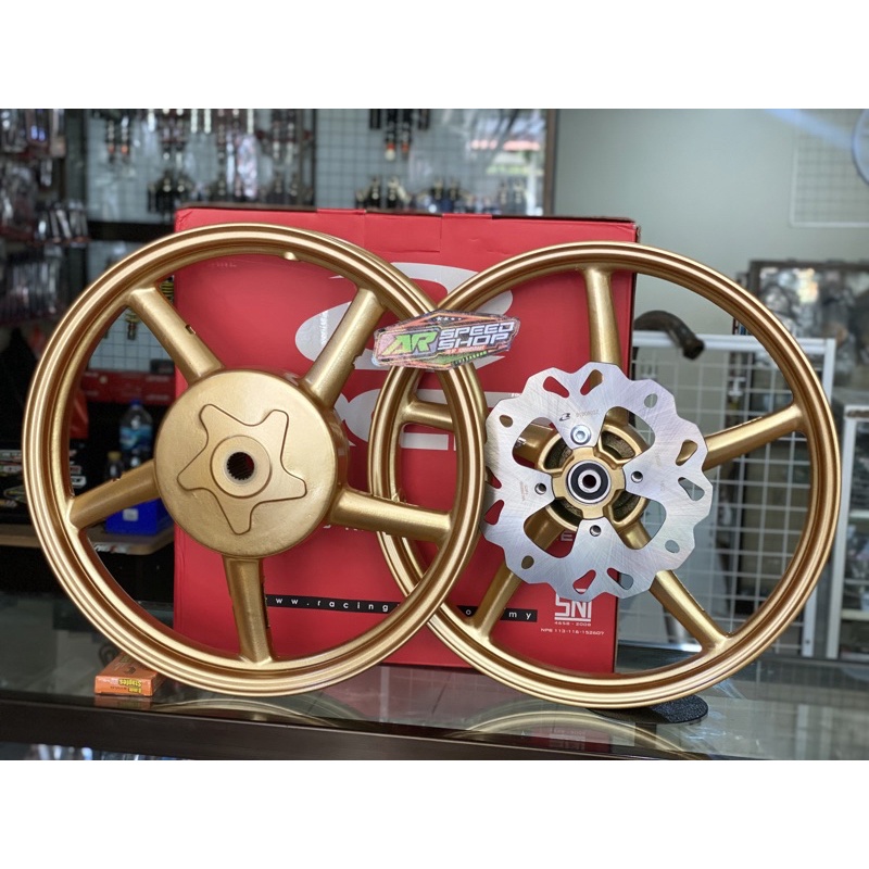 Jual Velg rcb racing boy sp522 gold ego ego lc 125 plus piringan rcb ...