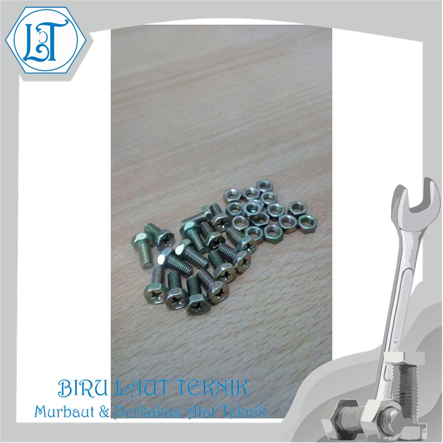 Jual Alat Teknik Baud aki motor 5x10 + mur baut multifungsi Murah ...